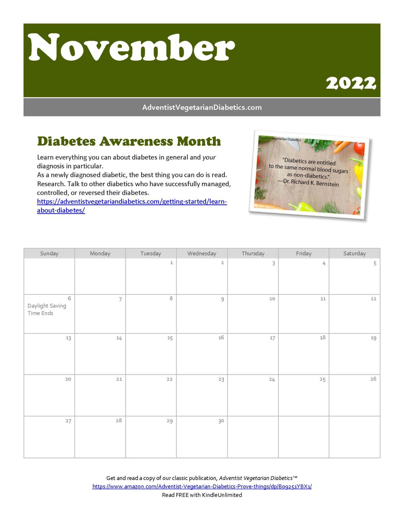 Review The 8 Laws of Health – Adventist Vegetarian Diabetics